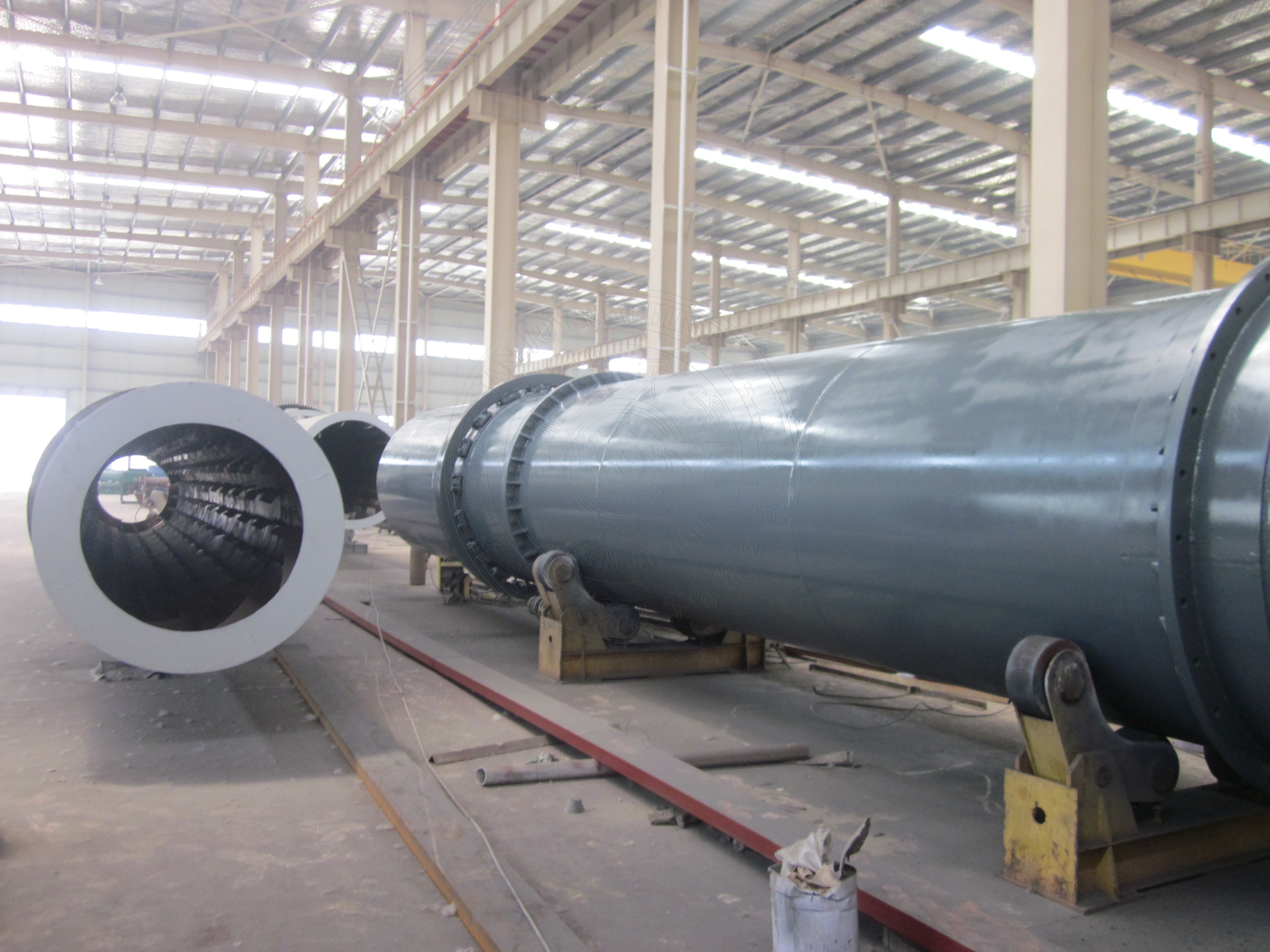 220V 100Kg/H Industrial Rotary Dryer Stainless Steel Three Cylinder Dryer
